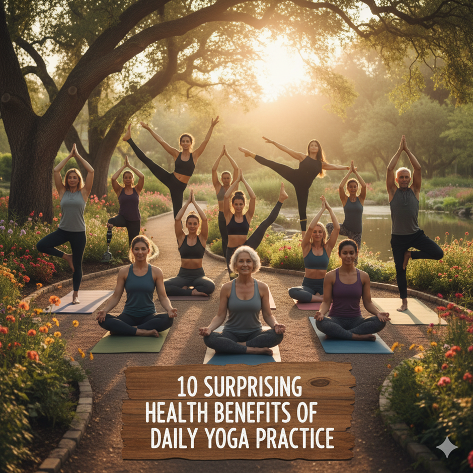 10 Surprising Health Benefits of Daily Yoga Practice - Bend it like ...